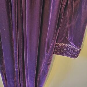 Adonna | Intimates & Sleepwear | Vtg Purple Velvet Housecoat Royal Robe ...
